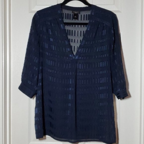 Ann Taylor Factory | Tops | Ann Taylor Blue Factory Top | Poshmark